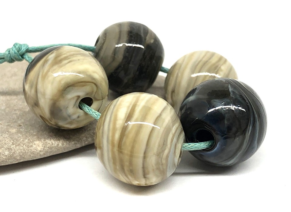 Handmade Hollow Lampwork Glass Beads From Murano OOAK Tamara Yarilo ...