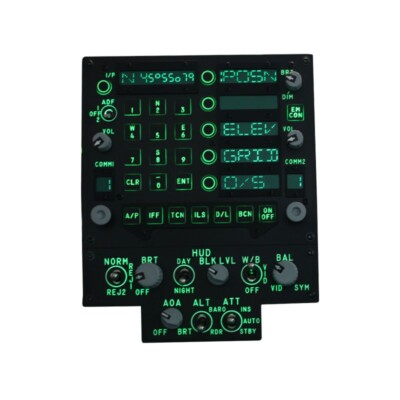 F18 Hornet Cockpit Multifunctional Panel for Flight Simulation Video ...