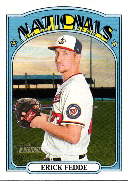 2021 Topps Heritage Baseball 692 Erick Fedde | eBay