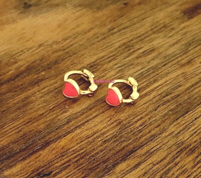 NEW EARRINGS SMALL CANDONGA HEART STYLE EXCLUSIVE FASHION ANTIALLERGIC ...
