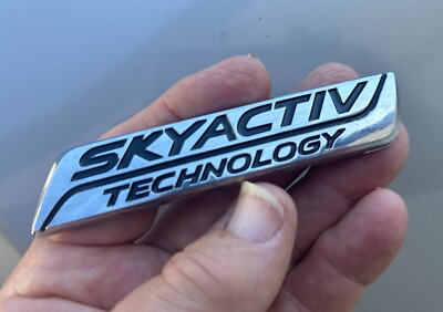 SKYACTIVE fits MAZDA 3 Script Badge 100mm Emblem suit Back Door Hatch ...