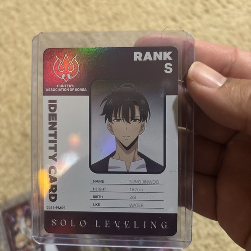 SL1E-PM-05 SUNG JIN WOO AUTHENTIC PACK FRESH Solo Leveling Mapniverse ...