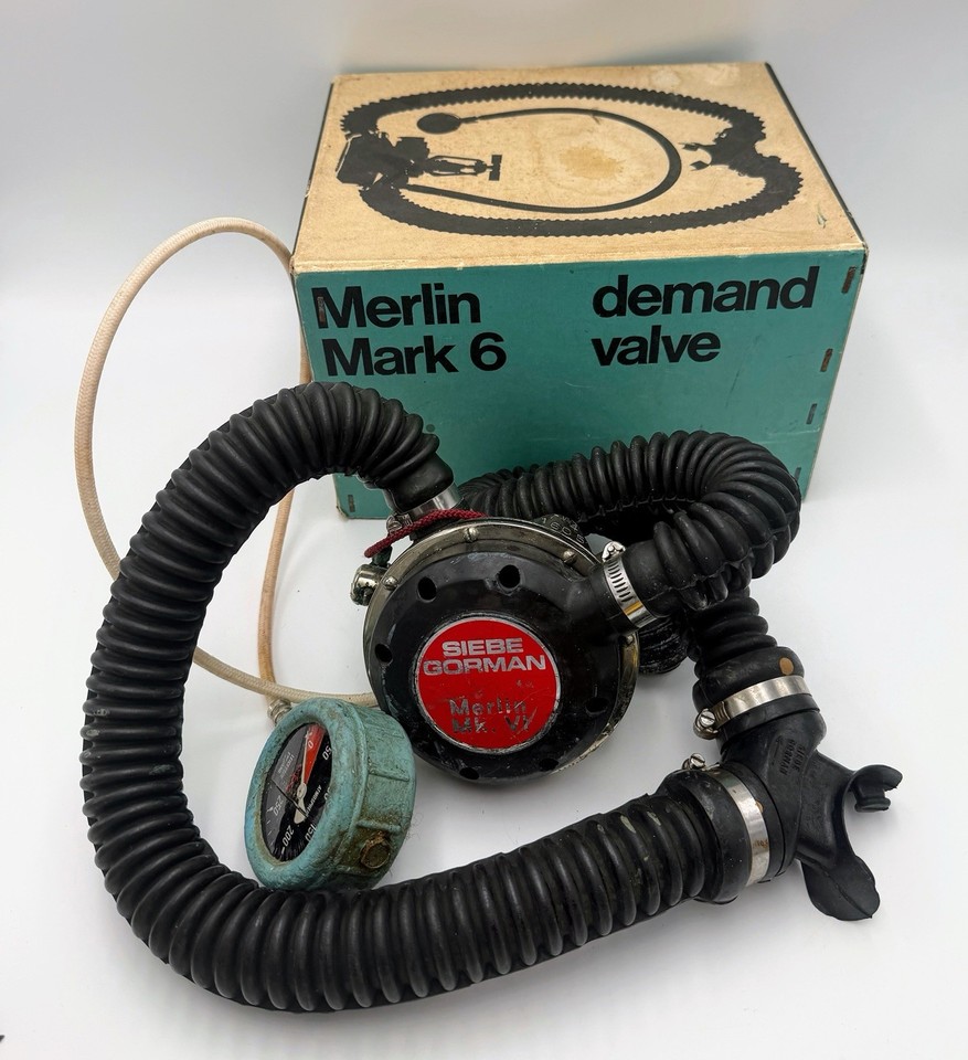 Siebe Gorman Merlin Mk6 MkVI Original Box Scuba Diving Regulator ...