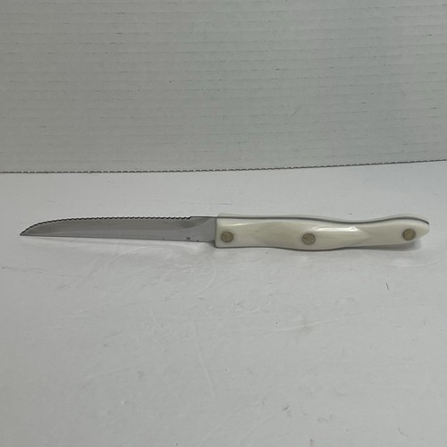 CUTCO 1721 KK Steak Knife Serrated PEARL Handle 4 3/4" Blade - USA | eBay