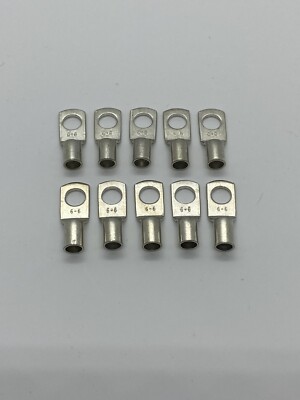4-6 Copper Cable Lugs 4mm2 Battery Terminal Midi Fuse Connectors x 10 ...
