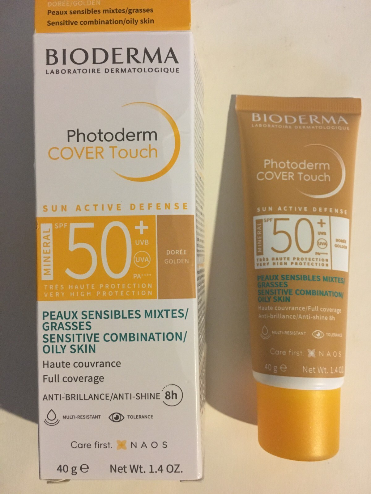 Bioderma Photoderm Mineral Cover Touch Golden SPF50 40g Anti- Shine Exp ...