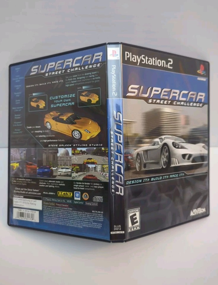 Supercar Street Challenge (Sony PlayStation 2, 2001) Black Label, PS2 ...