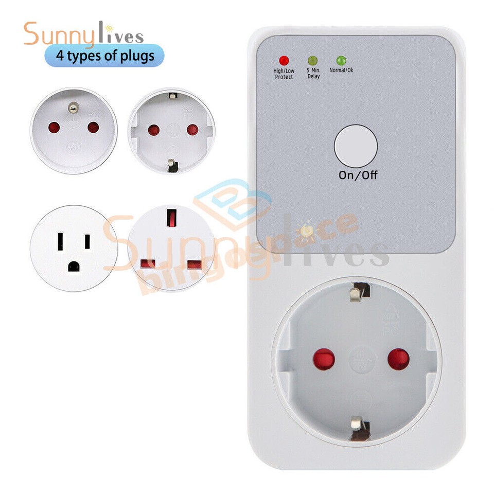 Automatic Voltage Protector AC 220V Power Surge Safe Protector Socket ...