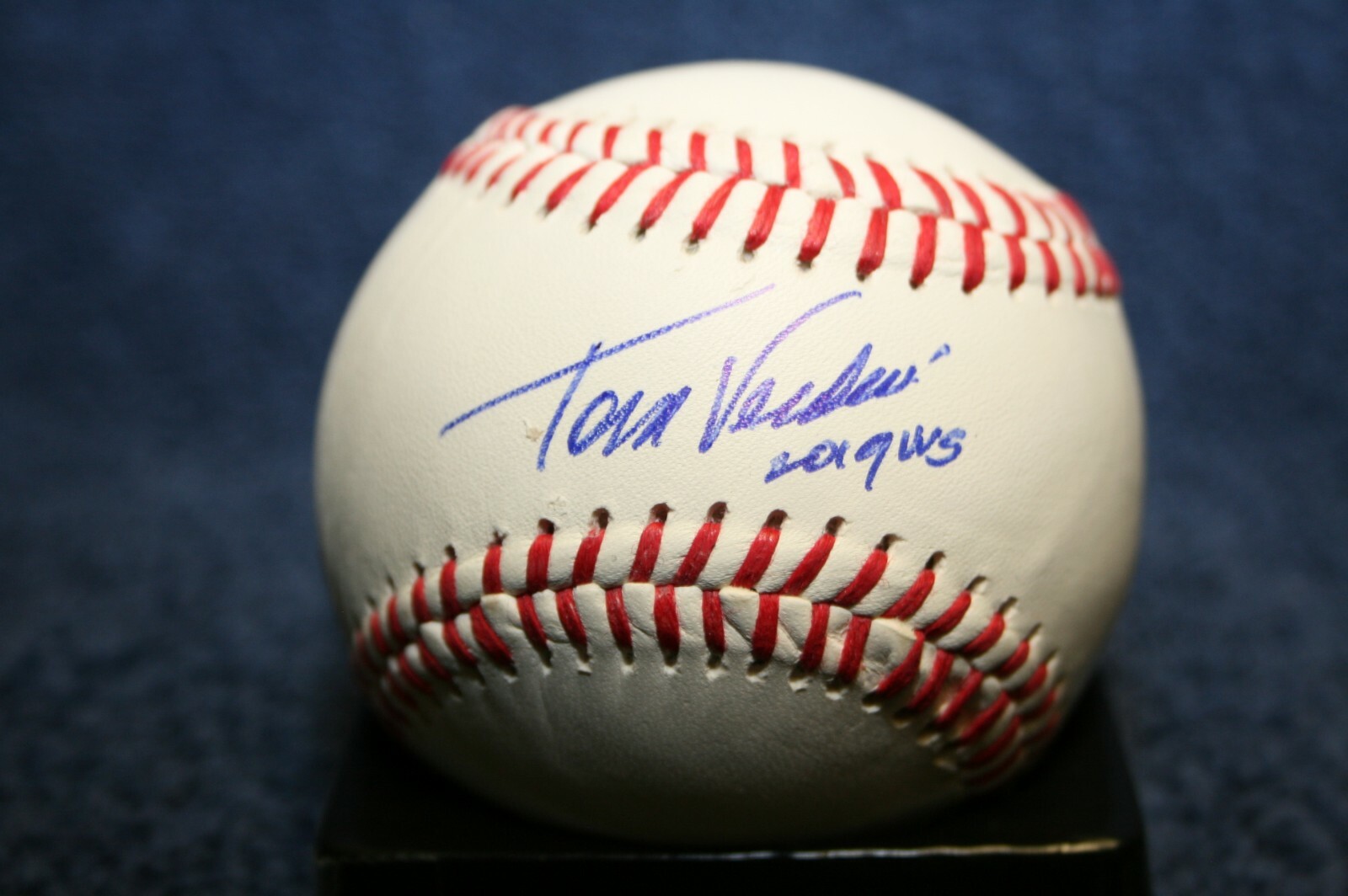 TOM VERDUCCI AUTOGRAPHED SIGNED BASEBALL SPORTS ILLUSTRATED WRITER ...