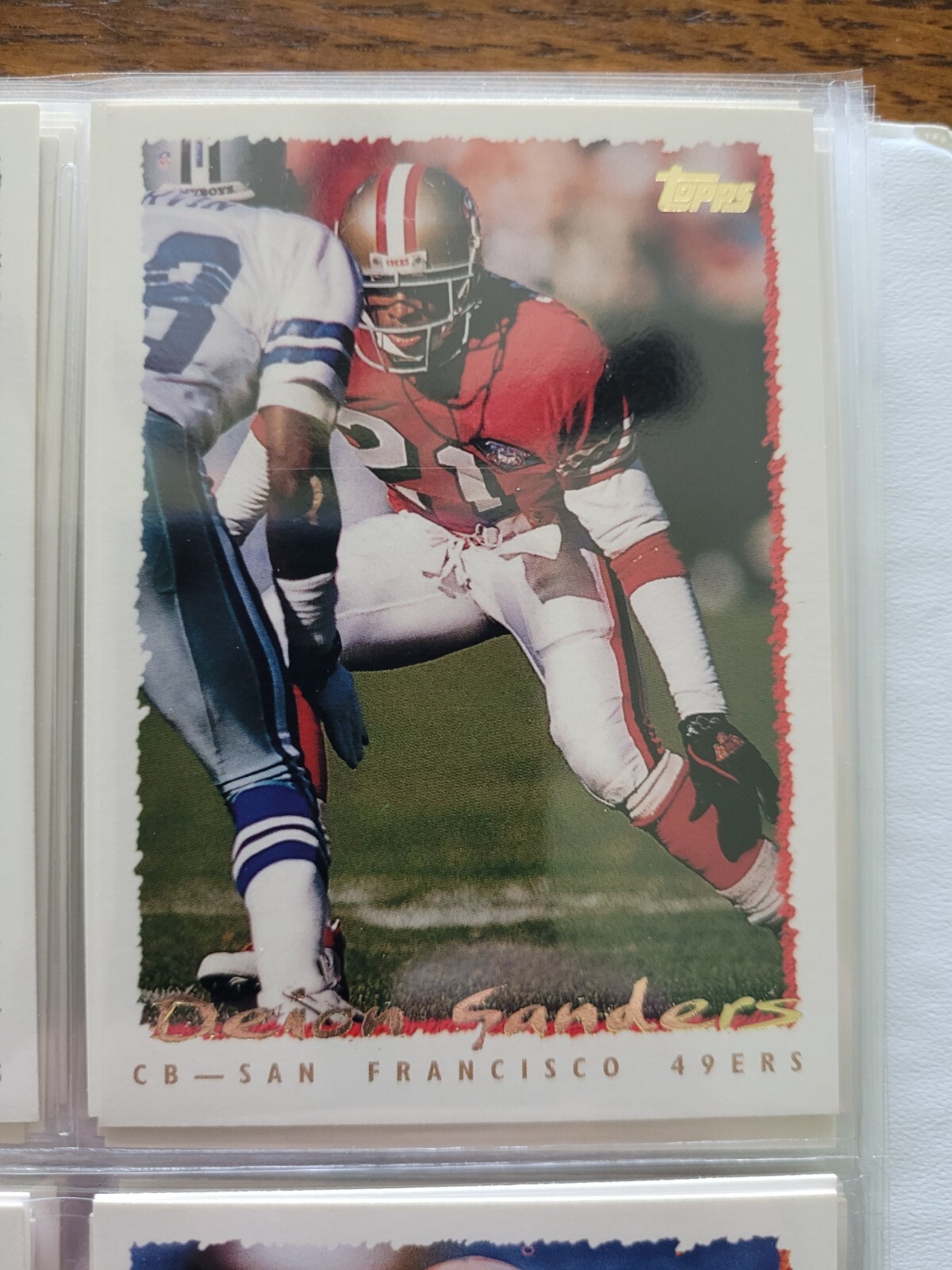 1995 Topps Football Cards Complete Set In Sheets With Binder, NM-MINT ...