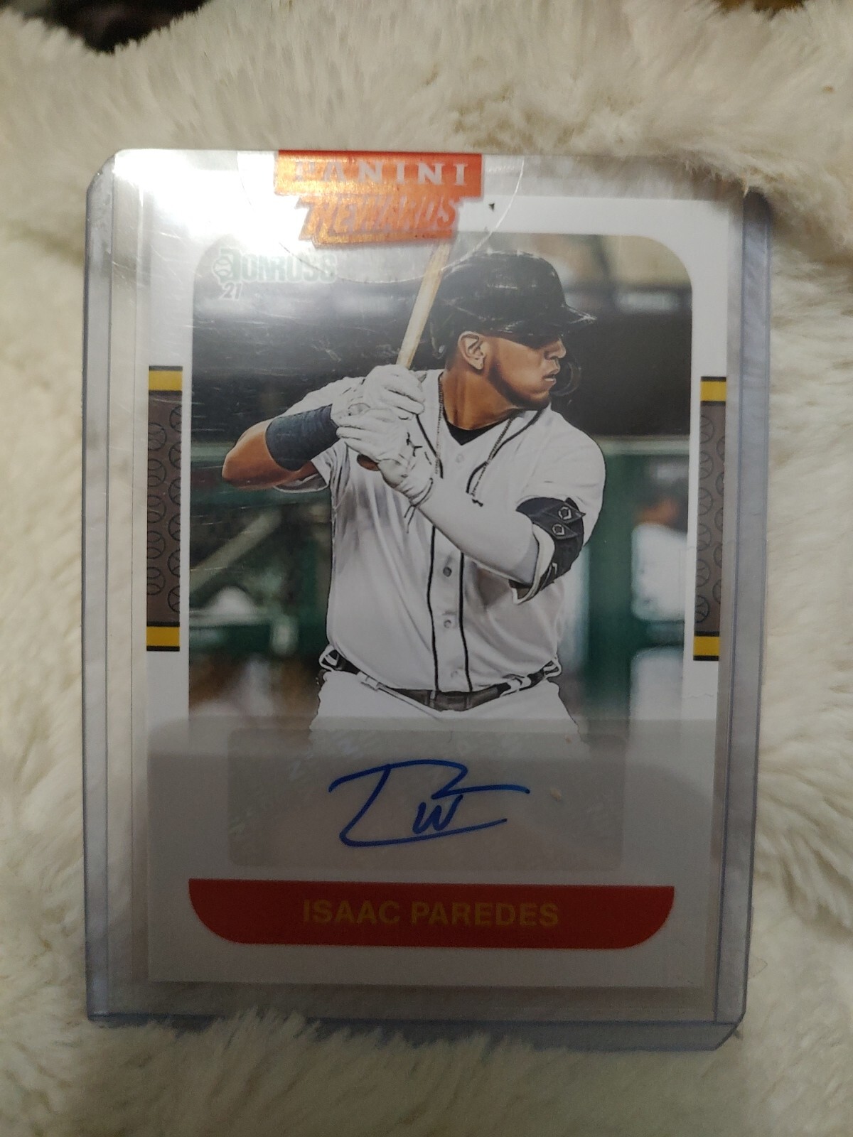 2021 Panini Donruss Retro 1987 Signatures Isaac Paredes #87S-IP Rookie ...