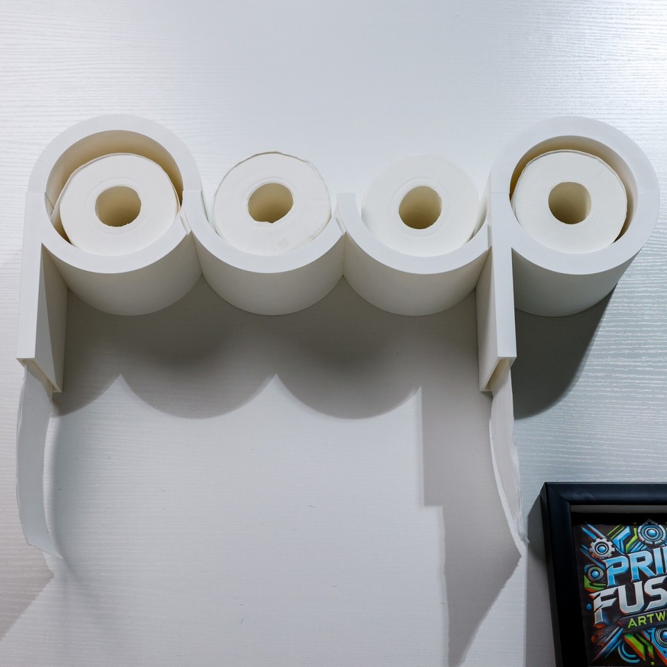 Funny POOP Toilet Paper Holder Wall Mount Bathroom Shelf Decor TP ...