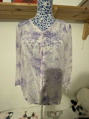 Jacques Vert silk blouse 10 | eBay UK