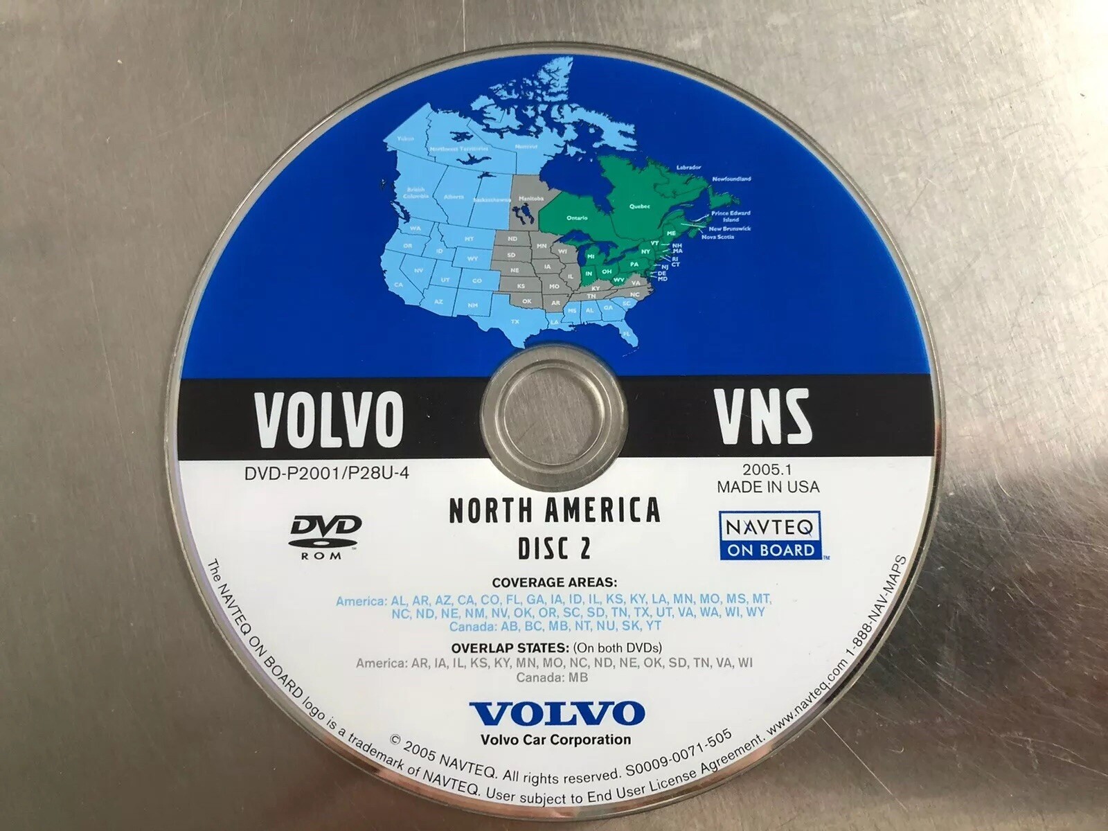 2002 2003 2004 2005 2006 2007 Volvo XC90 XC70 S80 NAVIGATION DVD WEST ...