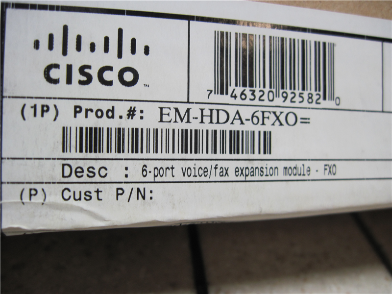 Cisco Em-hda-6fxo 6-port FXO Voice and Fax Expansion Module for sale ...
