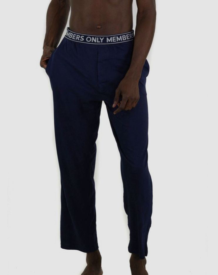 $35 Members Only Men's Black Jersey Knit Lounge Sleepwear Pajama Pants ...