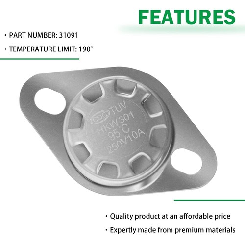 31091 Limit Switch 190° for Atwood Hydro Flame Dometic RV Furnace Limit ...