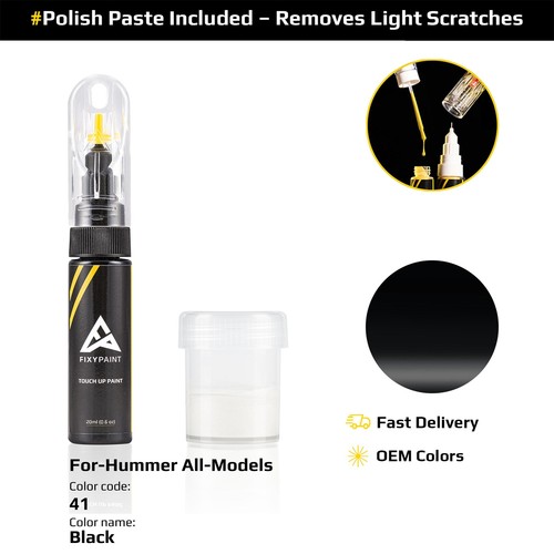 Touch Up Paint For Hummer All Models 41 Black With Polish Paste | eBay