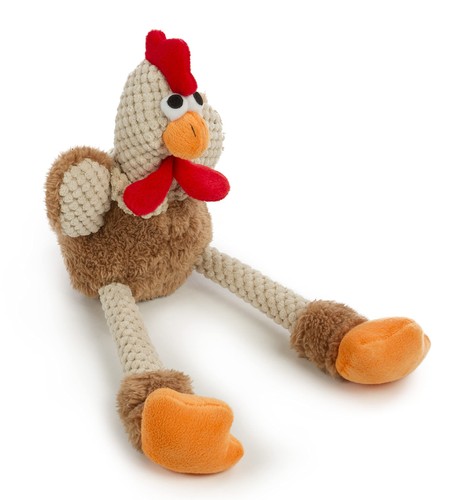goDog Checkers Skinny Rooster With Chew Guard Technology Tough Plush ...