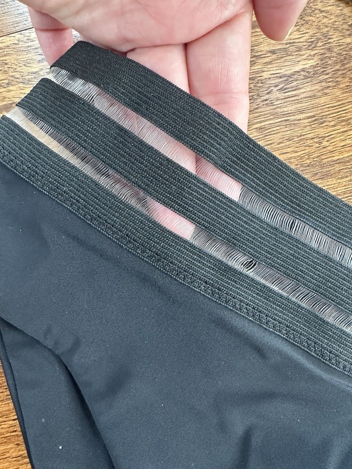 Shein Womens 3 Piece Swimsuit Black Adjustable M Medium L Large Sheer Band LOT | eBay