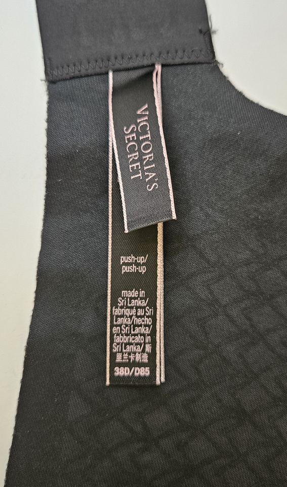 Victoria's Secret Push Up Bra 38D Pink/Black Snakeskin Print Padded ...