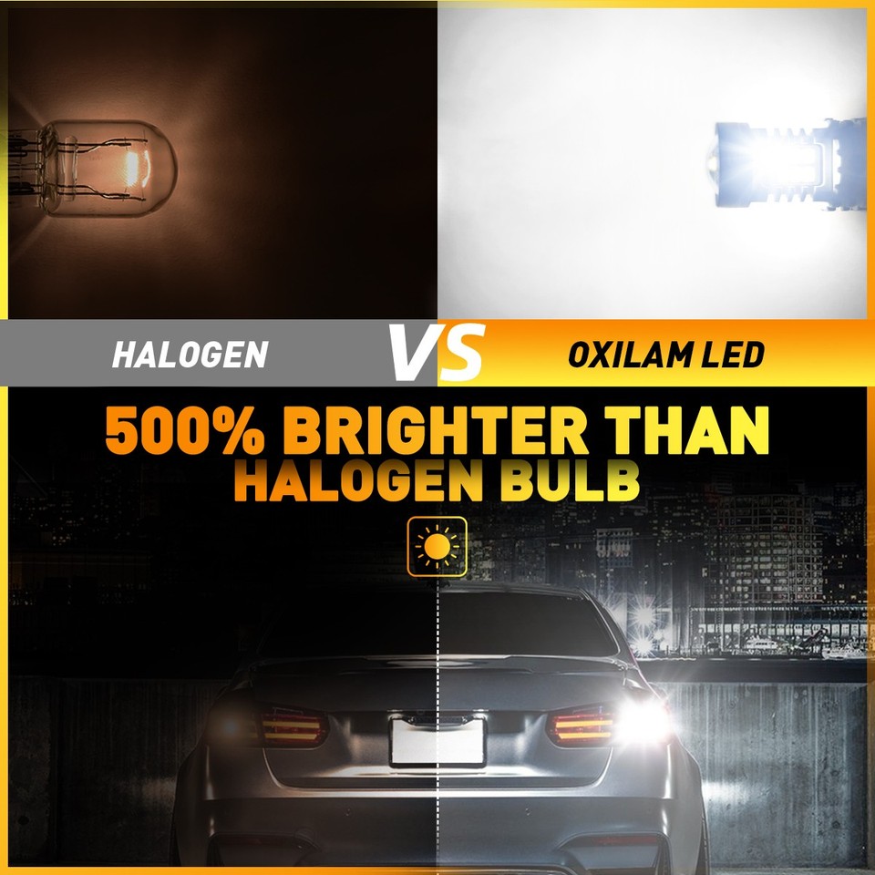 2-20PCS T20 7440/7443 LED Bulb Tail/Turn Signal Light White Dim/Bright ...