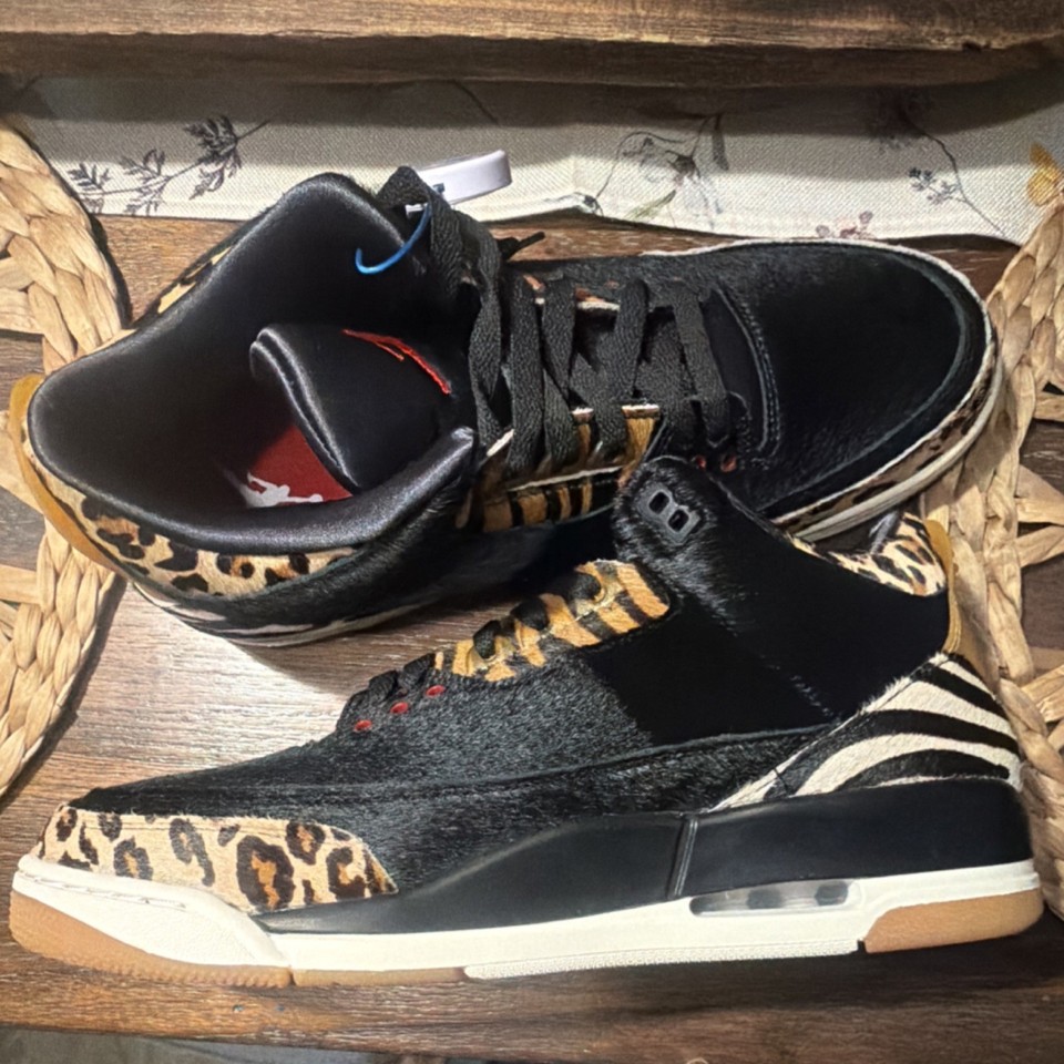 Jordan Air Jordan 3 Retro SE Animal Instinct Black Animal Print CK4344 ...
