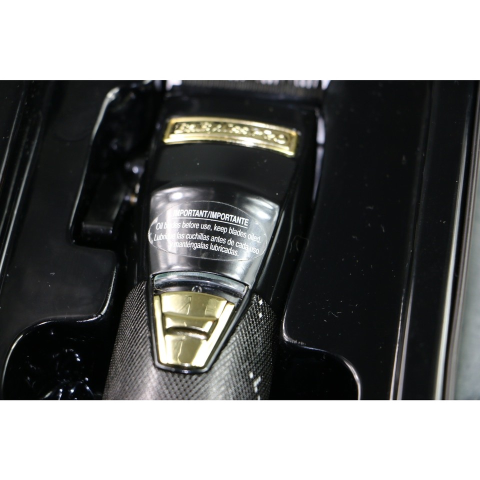 BaByliss PRO Black FX FX870BN Metal Cordless Clipper - Black And Gold W ...