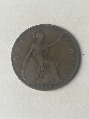 UK OLD 1914 1D PENNY COIN. KING GEORGE V | eBay