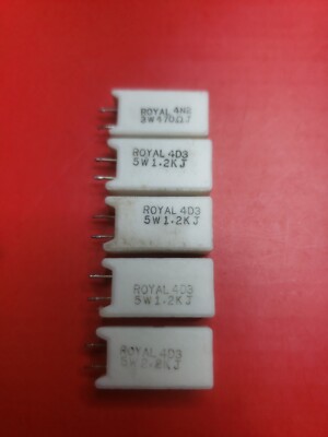 5 piece Royal Ceramic Cement resistor lot. | eBay