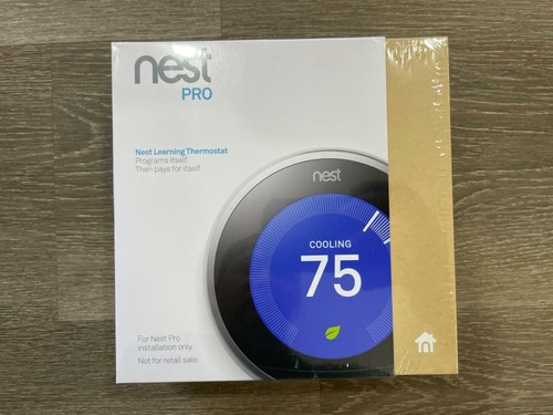 Nest Pro 3rd Gen Learning Thermostat Stainless Steel T3008US ...