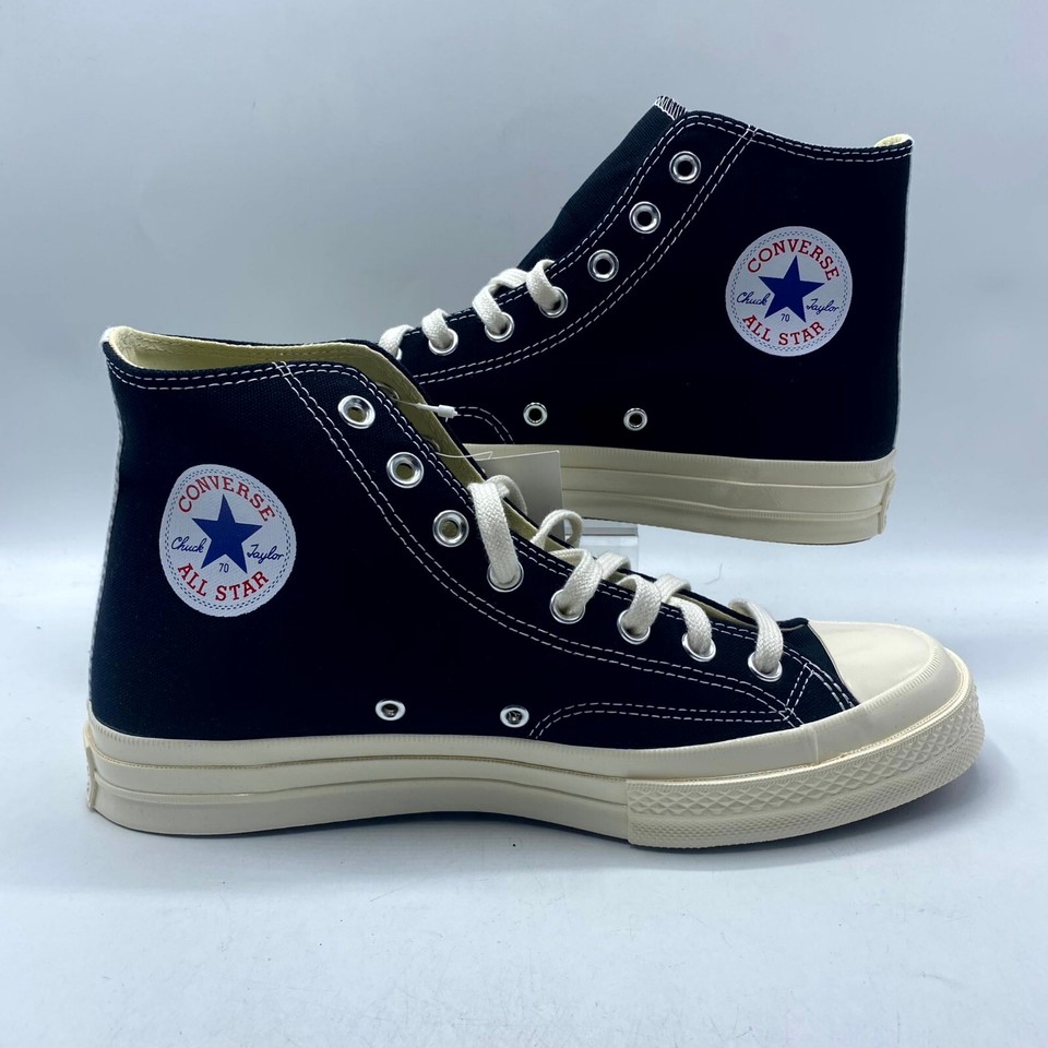 Converse Chuck 70 CDG Sneaker Black White 150204C Mens Size 9 New | eBay