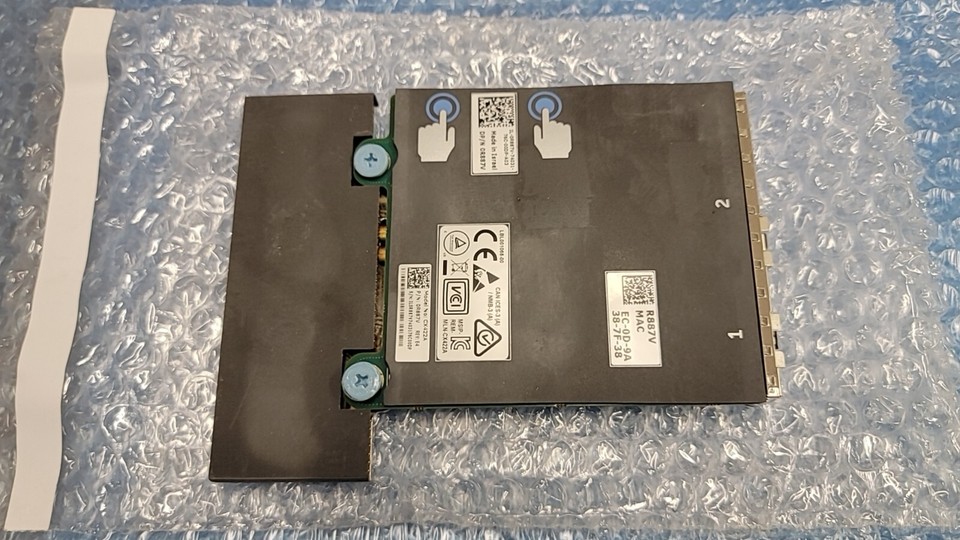 DELL 0R887V MELLANOX CX4121C CONNECTX-4 25GB SFP+ DUAL PORT RNDC CARD ...