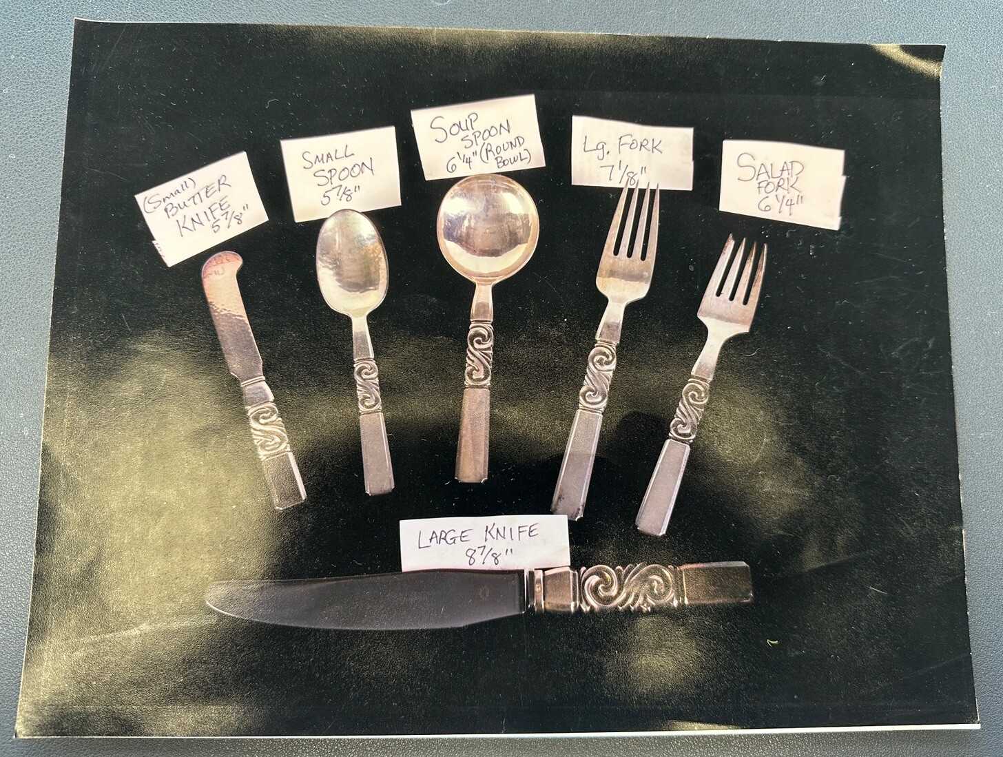 VINTAGE UNUSED George Jensen Danish Sterling Silver Scroll Pattern 72 ...