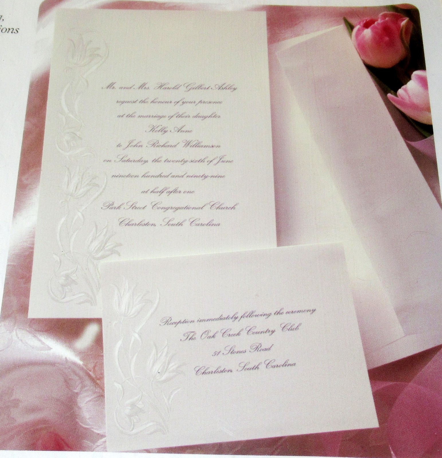 AMPAD White Pearl Floral Border 25 PACK PRINT YOUR OWN WEDDING ...