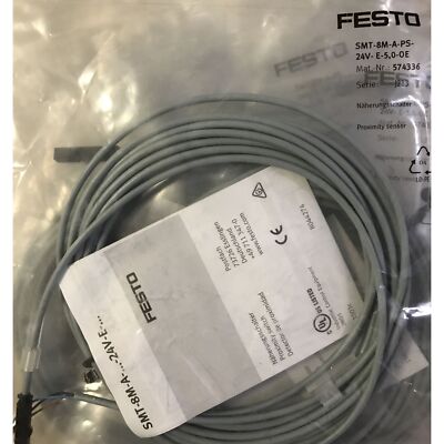Festo SMT-8M-A-PS-24V-E-5,0-OE 574336 Magnetic Switch New One Free ...