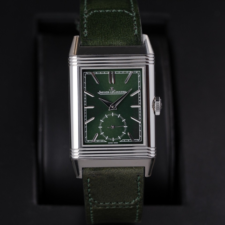 Jaeger-LeCoultre Reverso Tribute Green Dial Monoface Small Seconds ...