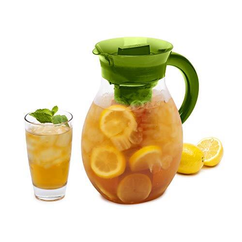 The Big Iced Tea Maker and Infuser, Plastic Beverage with Leak Green ...