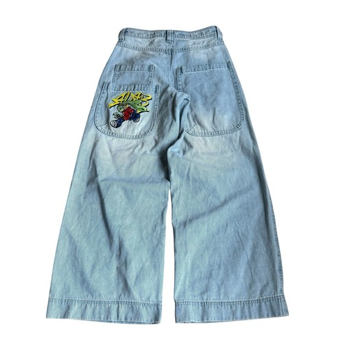 ALAB Wide Leg Jeans Men’s 28X30 Mega Rave Baggy Grunge Skater Y2K 90s ...