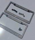 2pc Silver Diamond Bling Rhinestone Metal License Plate Frame Cover For ...
