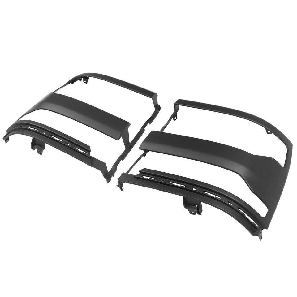 Pair For Chevy Silverado 1500 2016-2018 Black Headlight Trim Bezel ...
