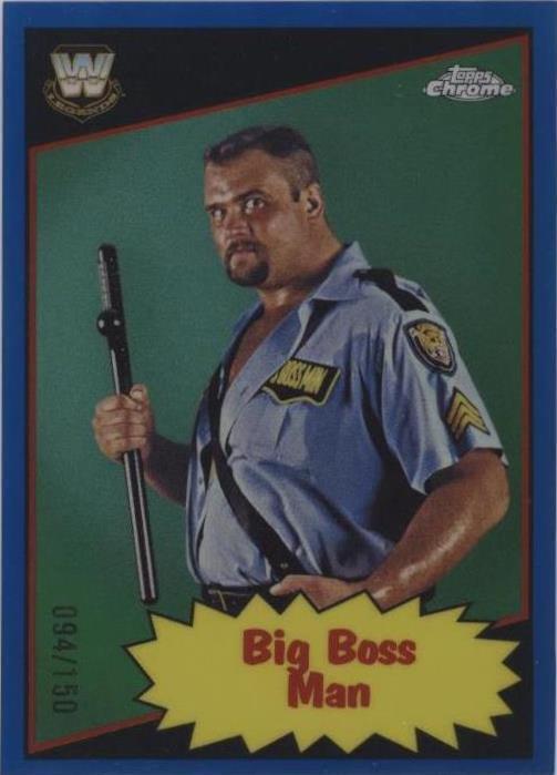 2025 Topps Chrome WWE - 1985 Topps Legends Big Boss Man #85TL-BB Blue ...