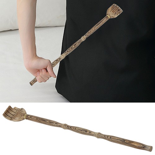 Wooden Back Scratcher Massager Self Itch Relief Stick Long Reach ...