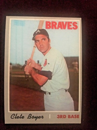 1970 Topps #206 Braves Clete Boyer Baseball Card | eBay