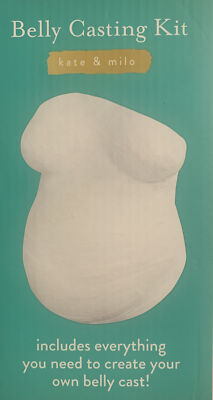 NEW Kate & Milo Belly Casting Kit Gender-Neutral Keepsake Baby Bump, White | eBay