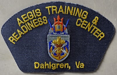 USN Navy AEGIS Training & Readiness Center Dahlgren VA Cap Patch Iron ...