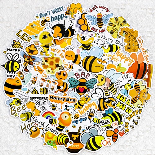 For Kids Bee Cartoon Sticker DIY Craft Waterproof PVC Wall Decals ...