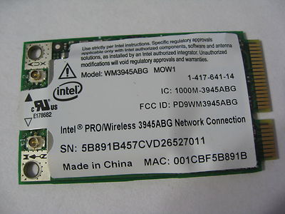 Intel WM3945ABG 802.11 PCI-E wireless wifi card For HP Compaq 407576 ...
