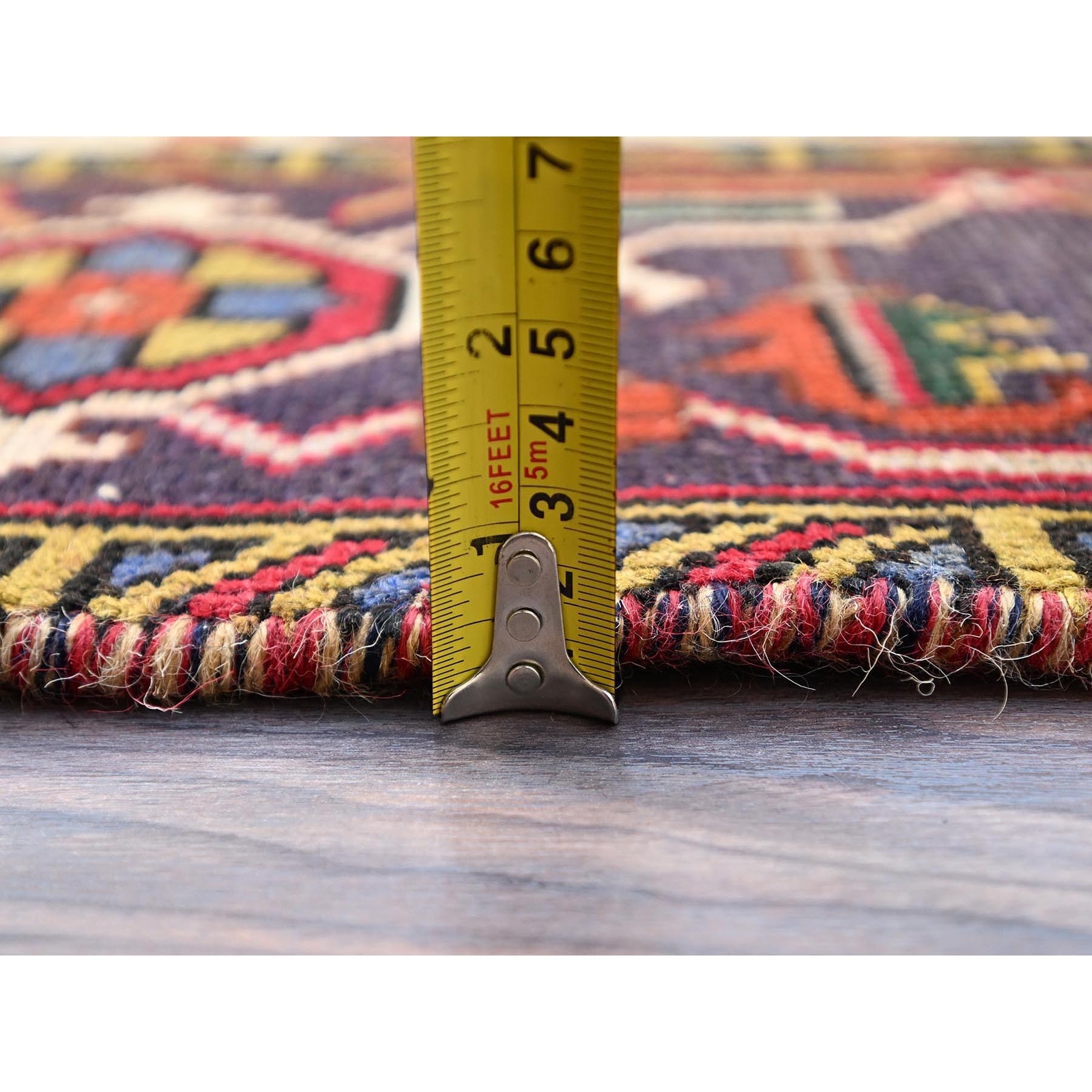 6'4"x9'3" Cranberry Zing Red Zoroastrian Cleaned and Secured Oriental ...