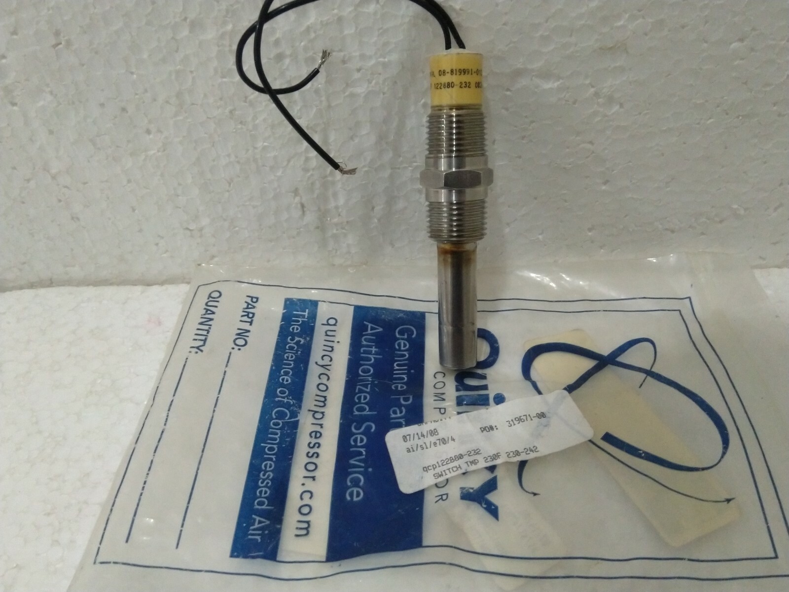 Fenwal 122880-232 Switch Temprature Sensor 230F 230-242 | eBay
